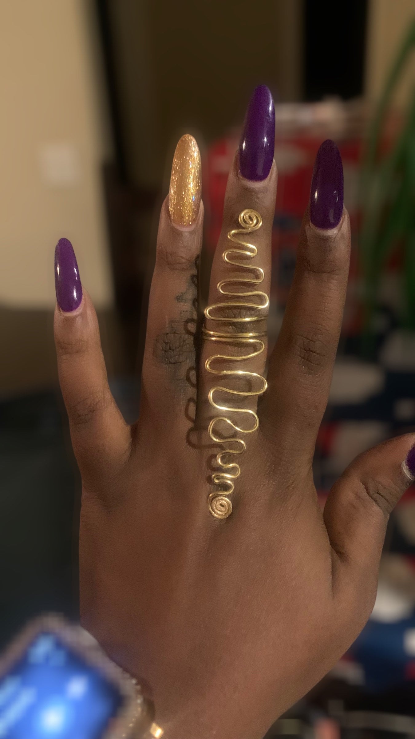 Artisanal Elegance: Handmade Full-finger Wire-wrapped Ring - Etsy