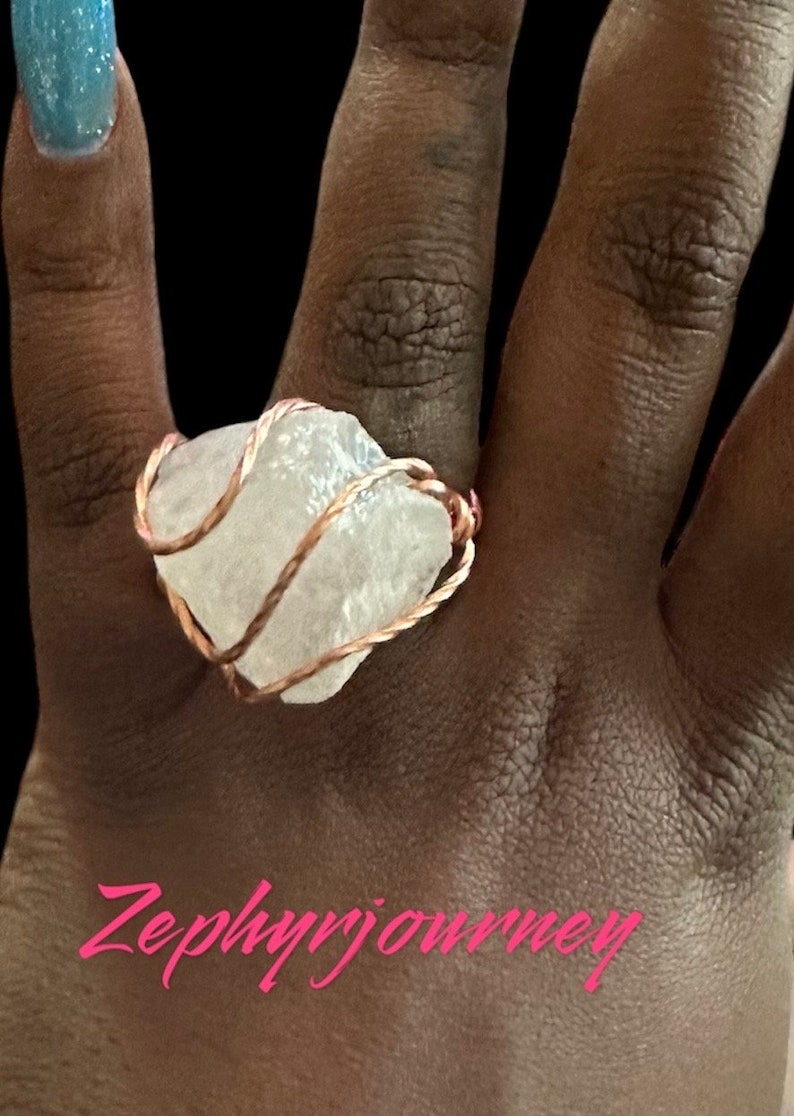 Artisan Crafted Copper Wire Wrapped Gemstone Rings - Etsy