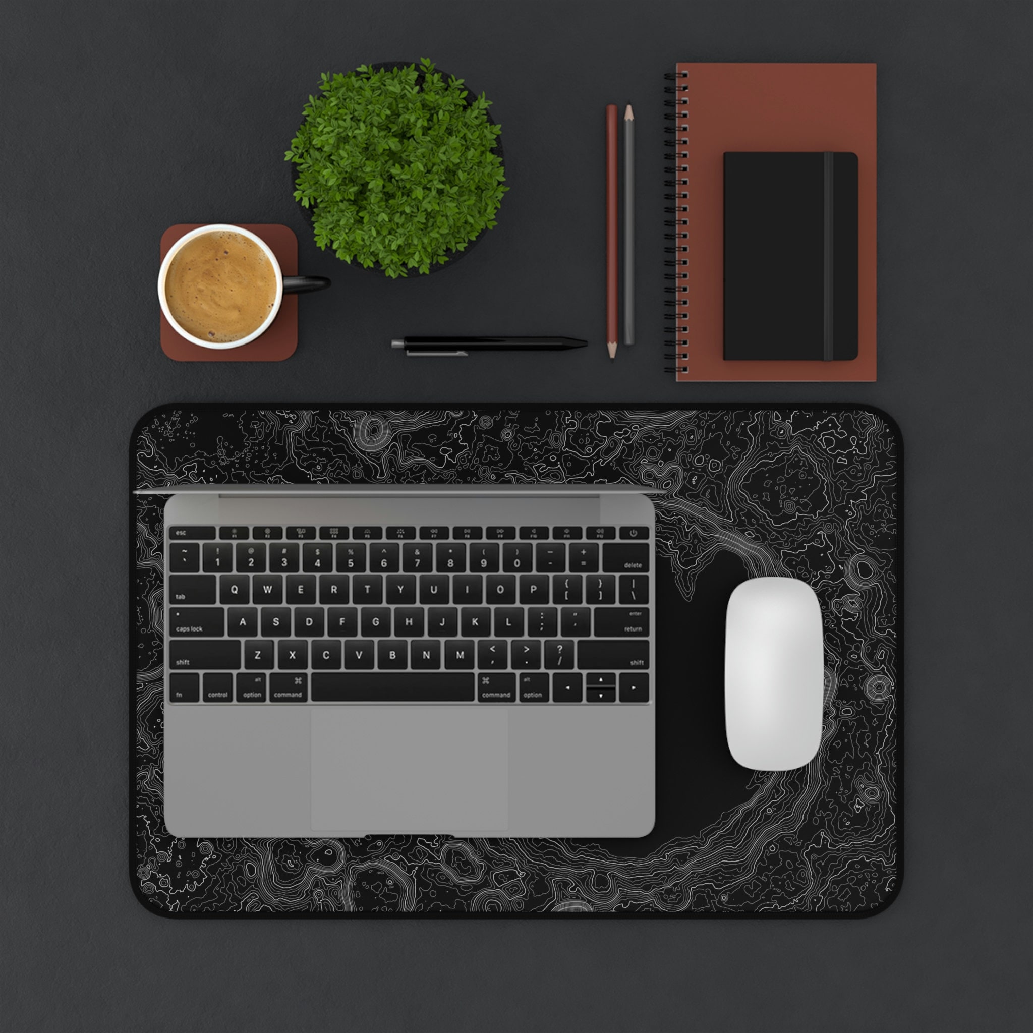 Moon Topographic Map Lunar Space Art Desk Mat sold by Chuck Thornhill ...