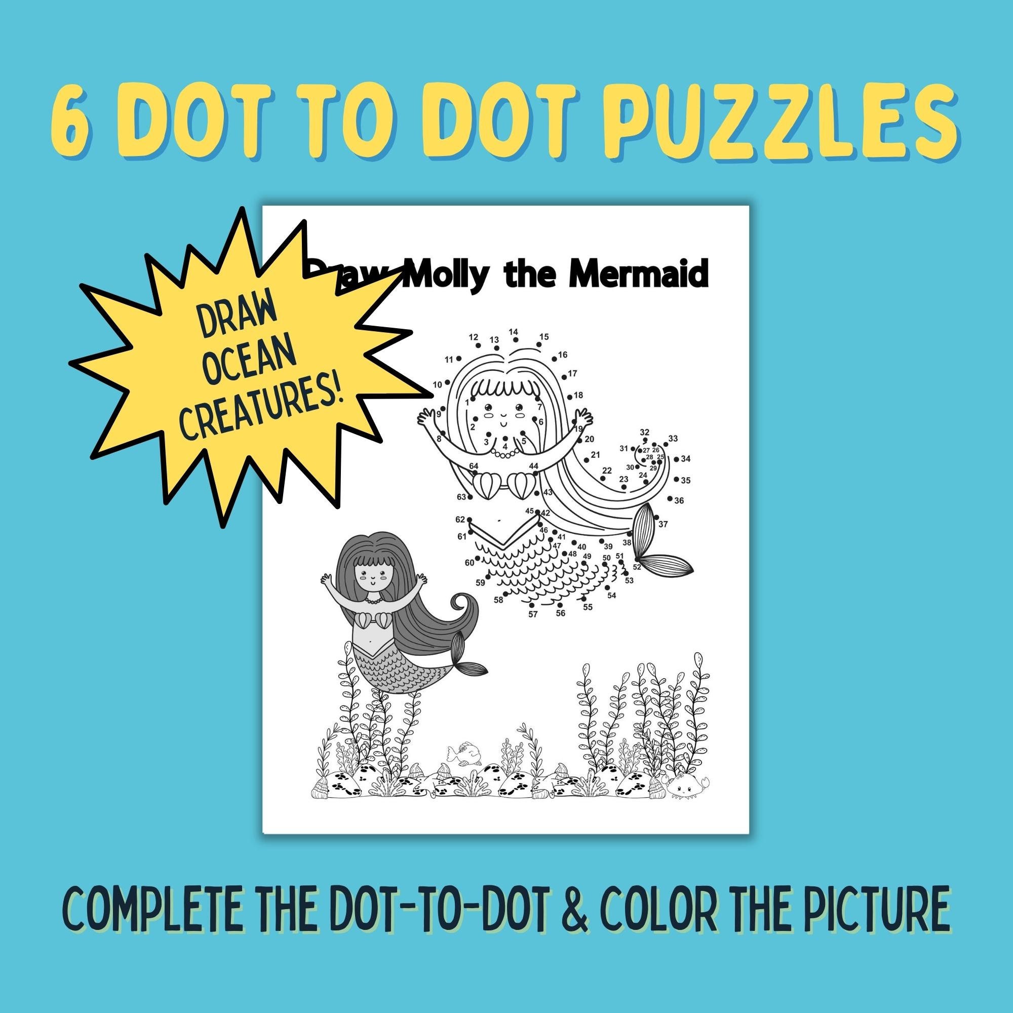 Under the Sea Kids Activity Book | Hand Drawn Mazes, Coloring Pages ...