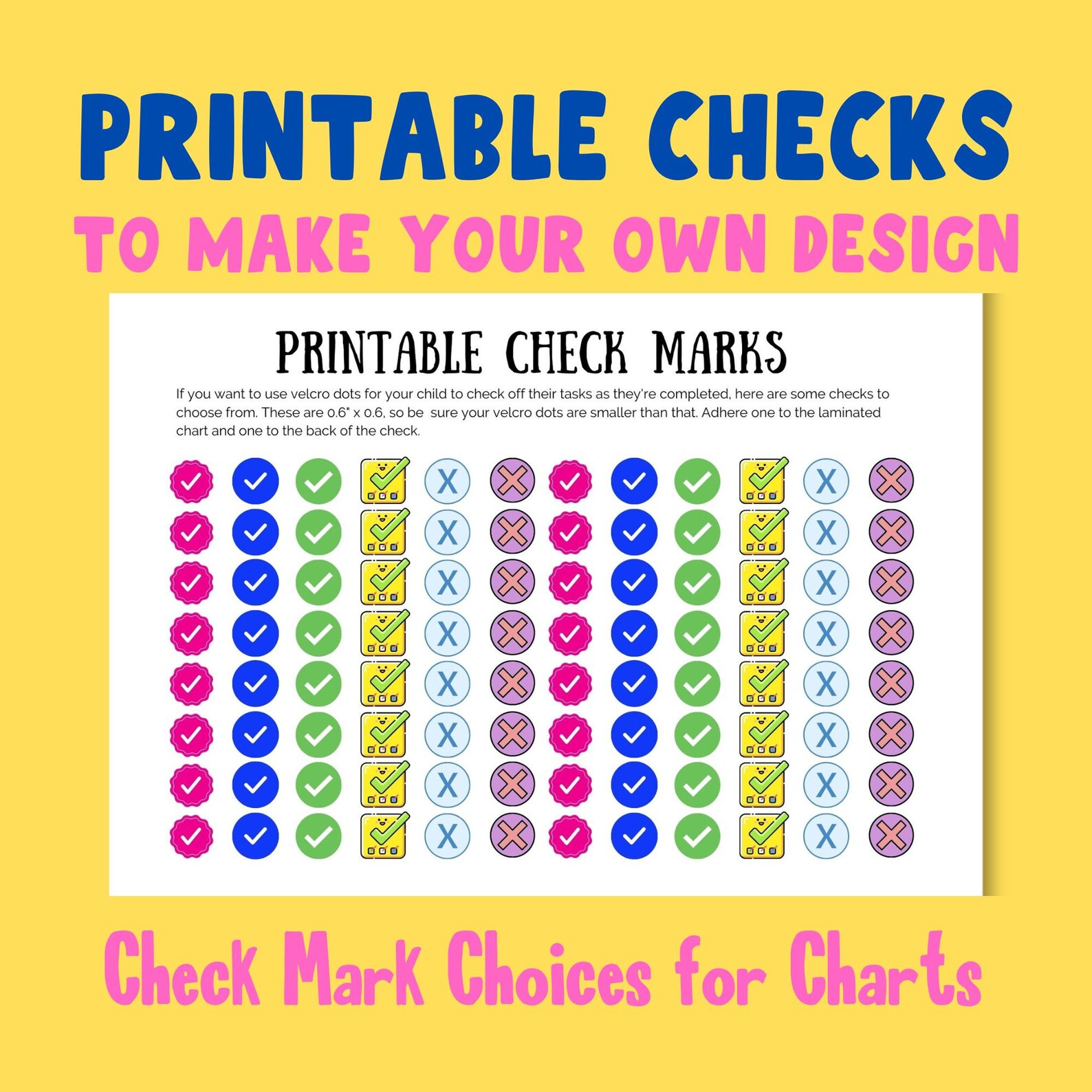 Kids Morning / Bedtime Routine Single Page Charts, Cute Printable ...