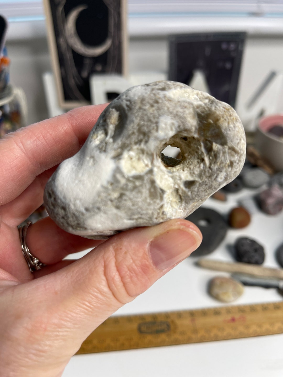 Large Hag Stone, Holey Stones, Adder Stones, Hag Stones, Odin Stones ...