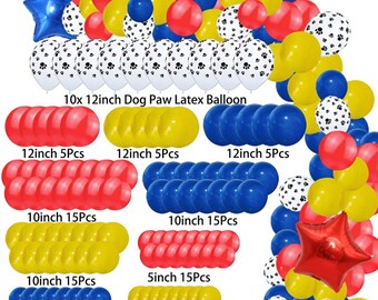 Paw Patrol Birthday Balloon Garland - Etsy