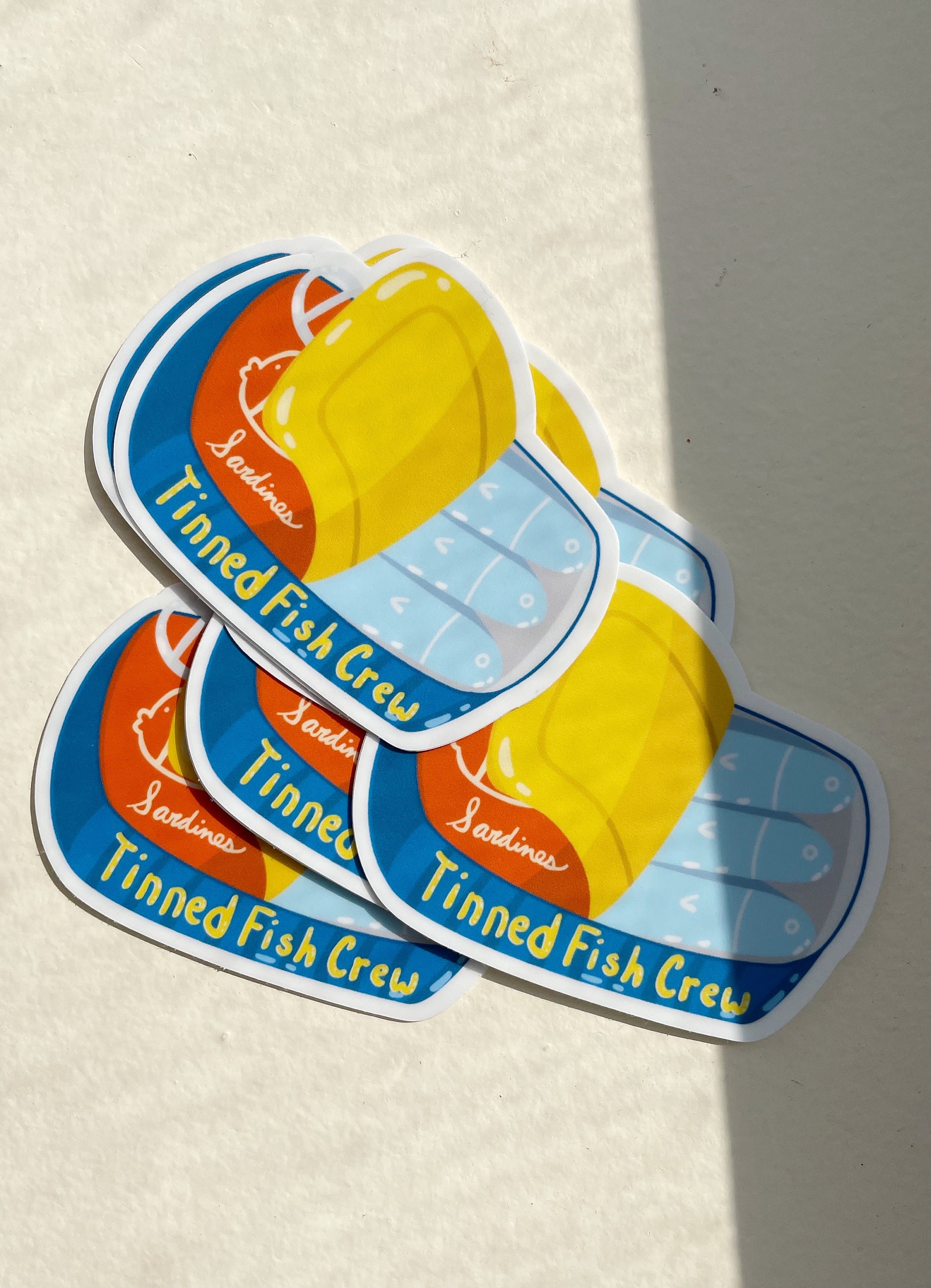 Tinned Fish Sticker, Cute Sticker, Gifts, Sardine Food Sticker, Snack ...