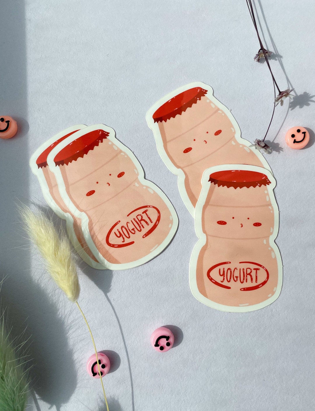 Yakult Yogurt Drink Sticker, Cute Sticker, Gifts, Asian Snack Food ...