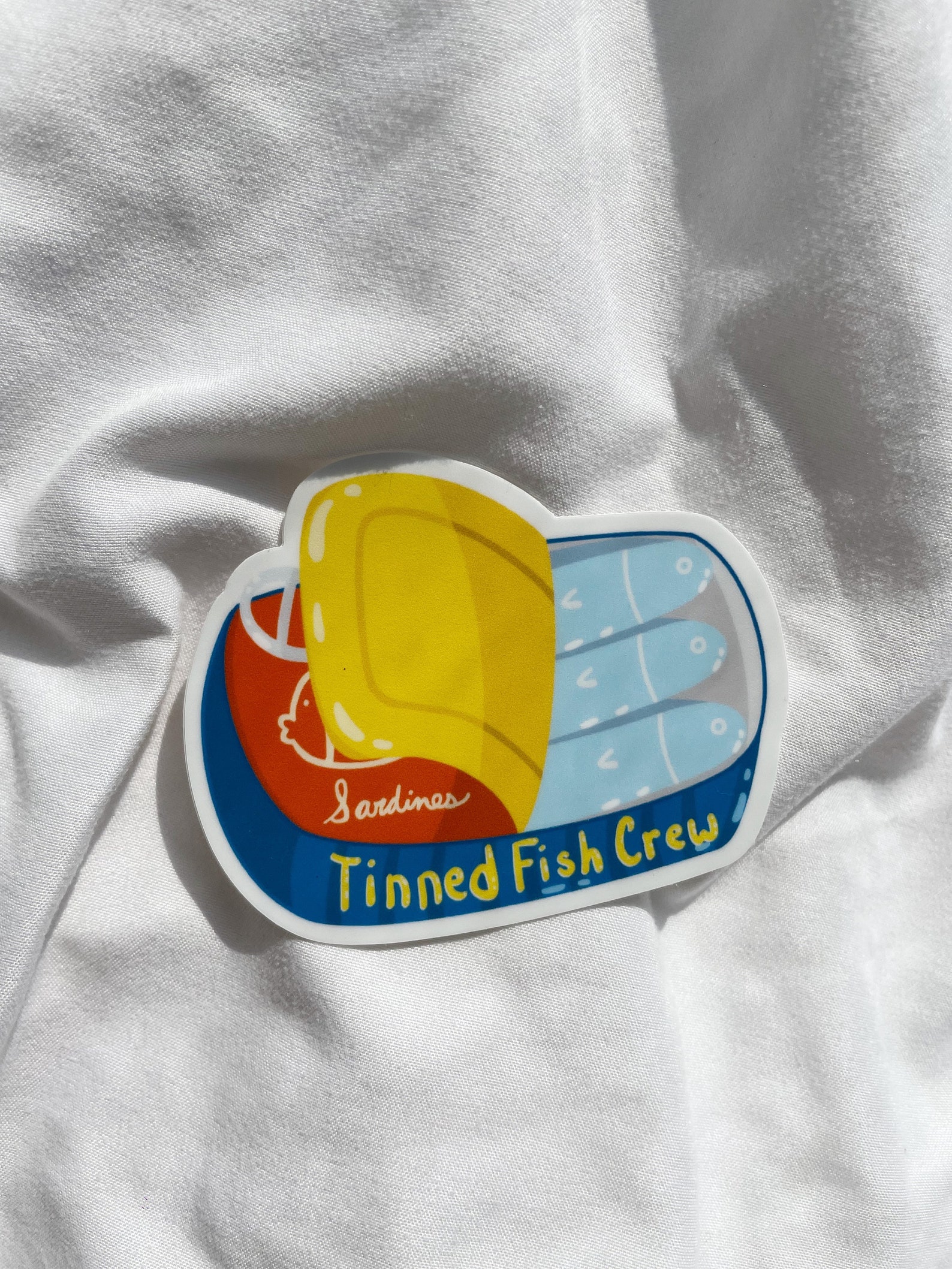 Tinned Fish Sticker, Cute Sticker, Gifts, Sardine Food Sticker, Snack ...