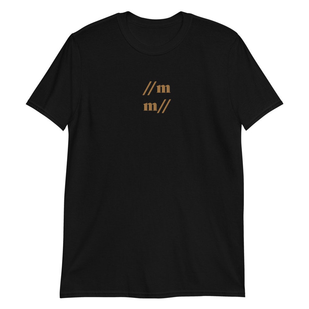 Square Logo Embroidered T-shirt - Etsy
