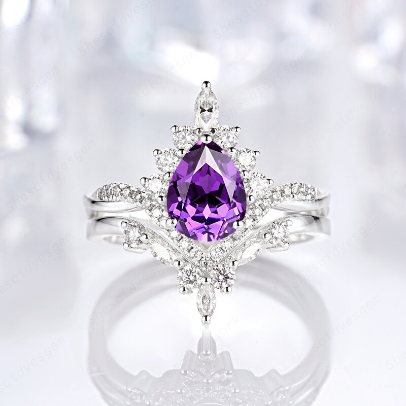 Purple Engagement Rings - Etsy