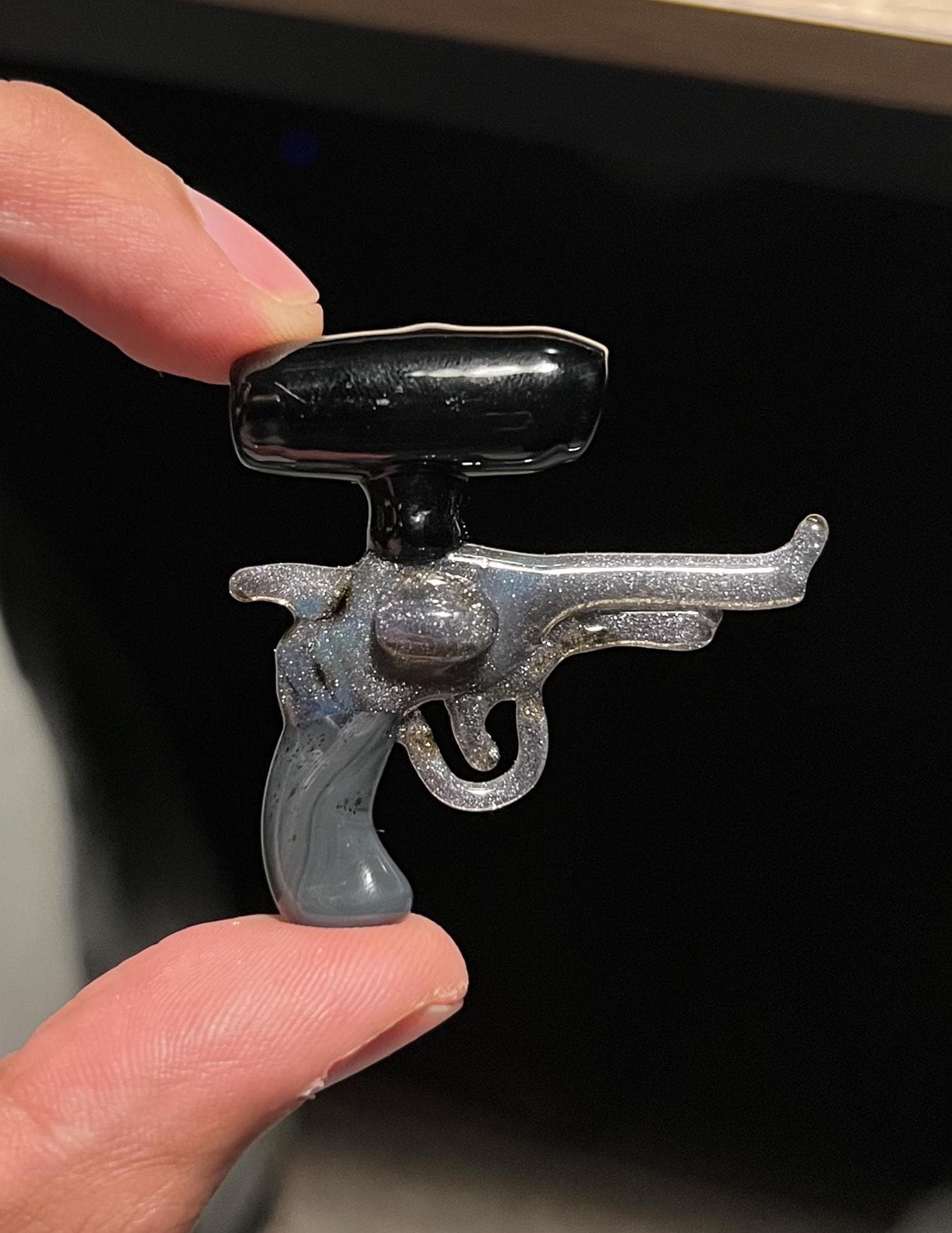 Glass Revolver Pendant - Etsy