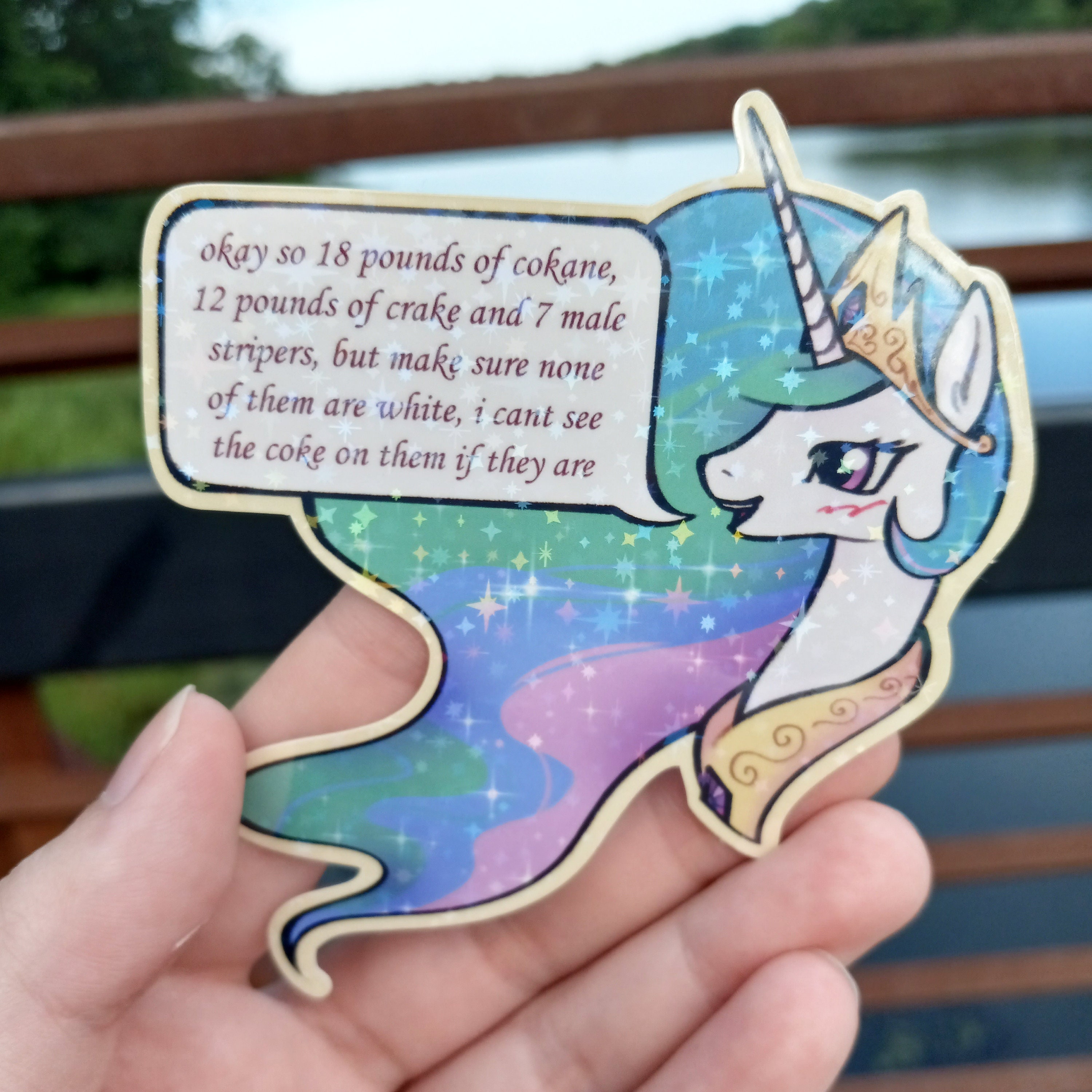 MLP | Celestia Meme Sticker - Etsy