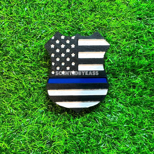 Police Flag Car Badge - Etsy