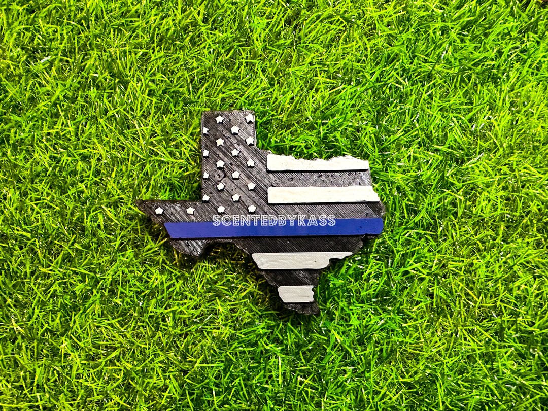 Texas Flag Car Freshie, Thin Blue Line Texas Car Freshie, Texas Freshie ...