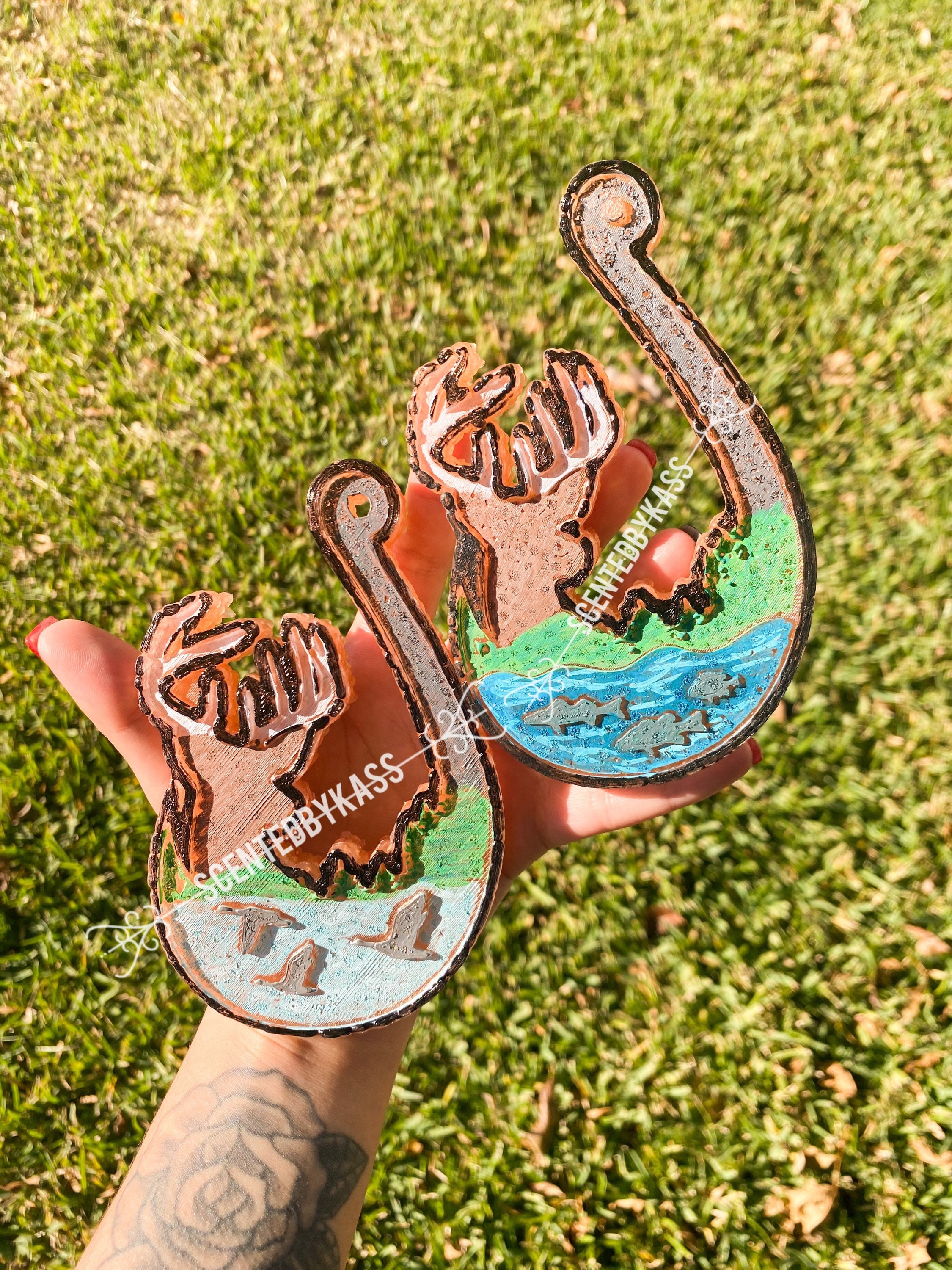 Outdoorsman Freshie Hunting Fresheners Fishing Freshie Car | Etsy