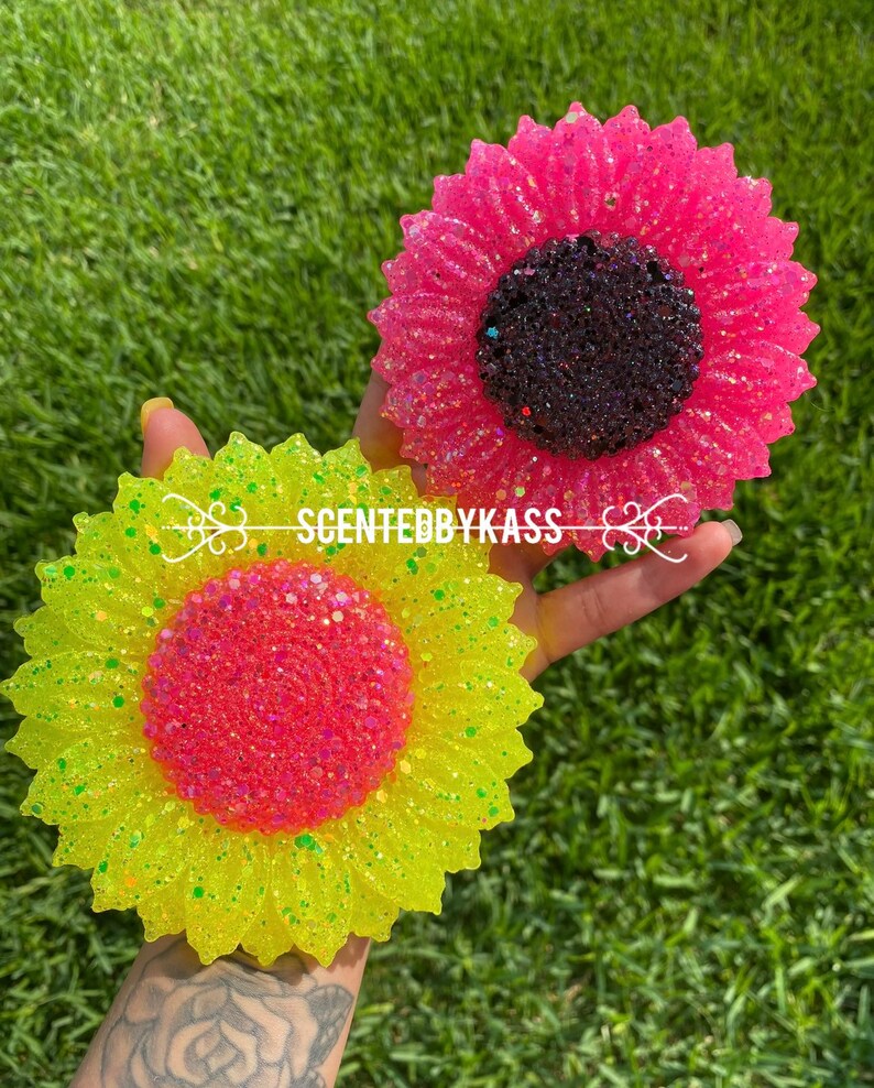 Sunflower Freshie Aromies Sunflower Car Air Freshie Car - Etsy