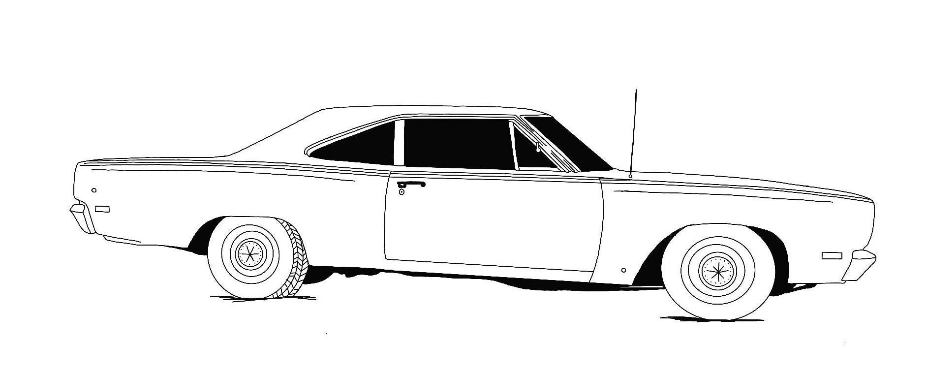 1969 Roadrunner Svg, Dxf, Eps, Ai, Jpg Digital Cut Files - Etsy