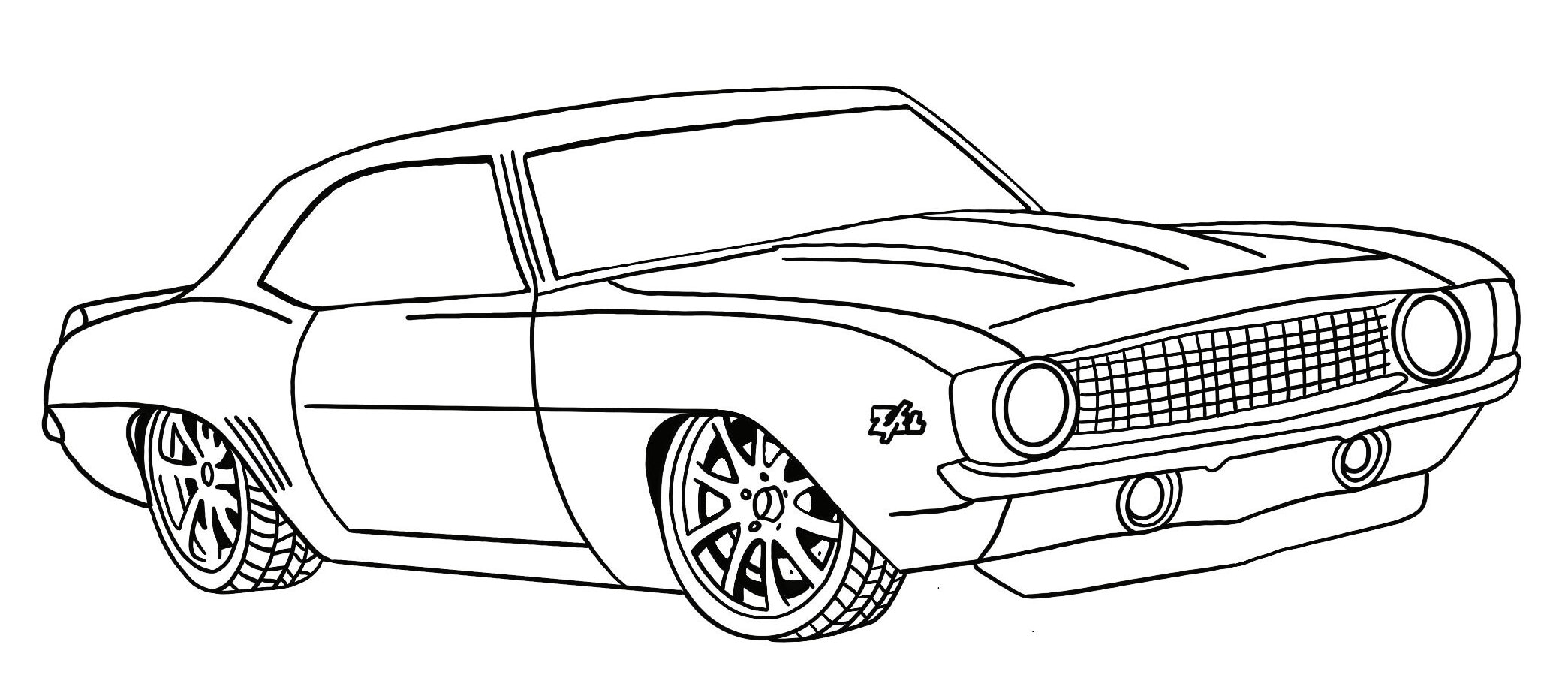 1969 Chevy Camaro Digital Art Cut File Ai, Dxf, Svg, Jpg Outline - Etsy