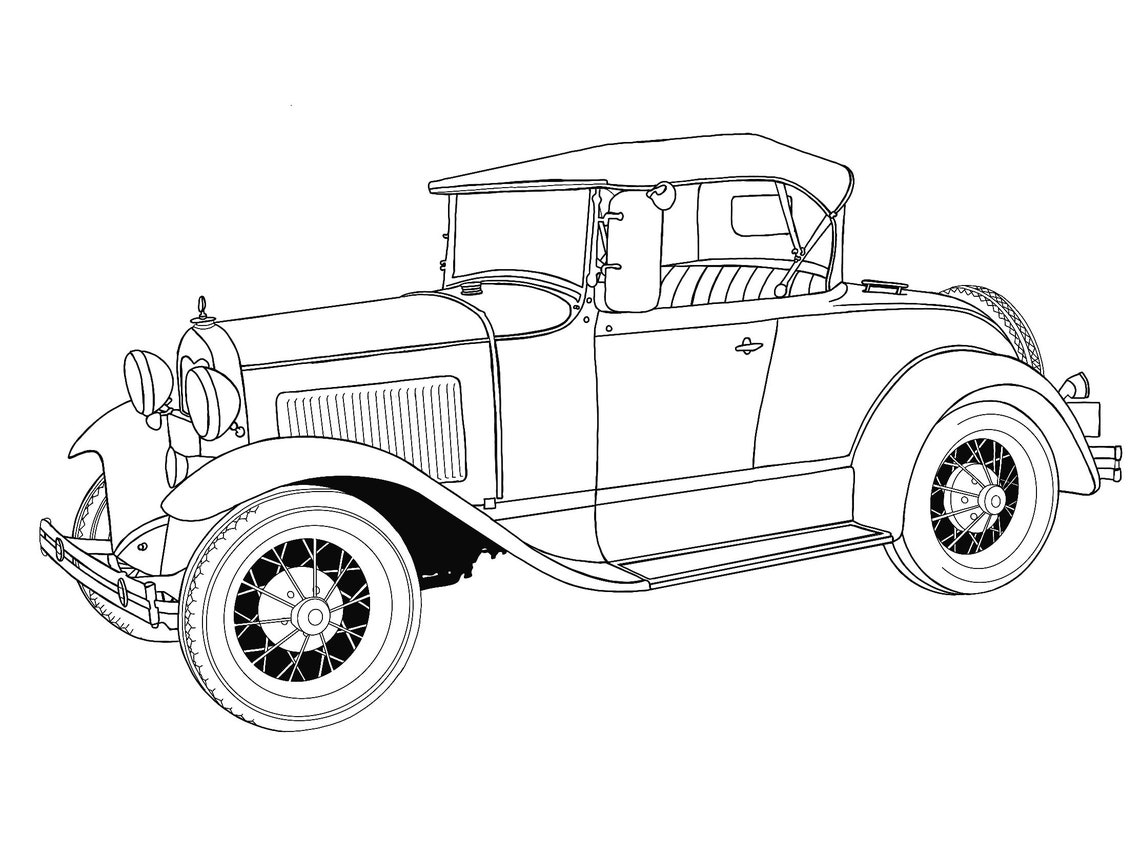 Model A Svg, Eps, Ai, Svg, Dxf Files - Etsy