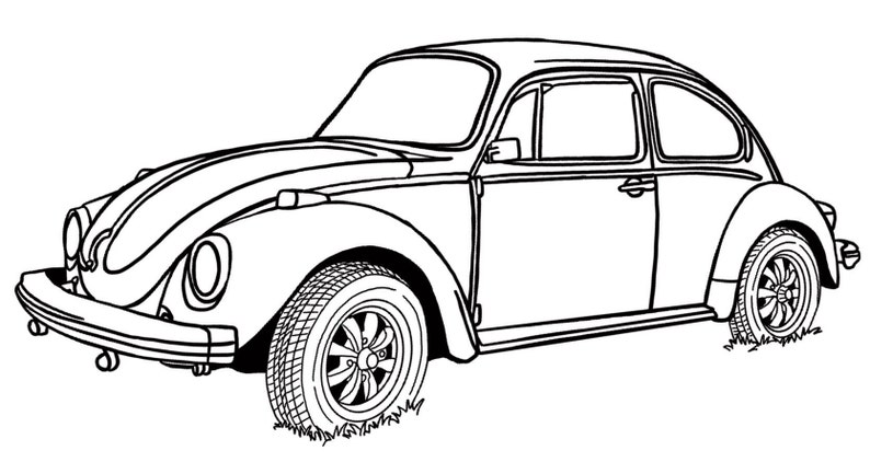 VW Bug Digital File Svg, Eps, Dxf, Ai, Jpg - Etsy