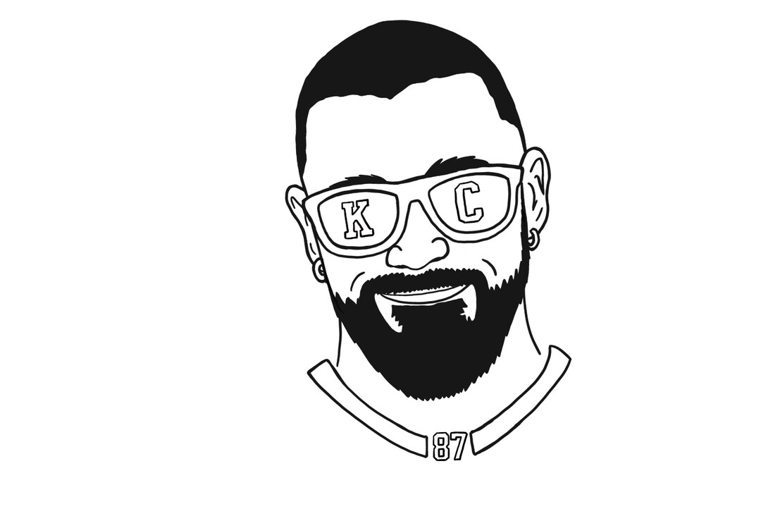 Kelce Svg, Ai, Dxf, Eps, Jpg Files - Etsy