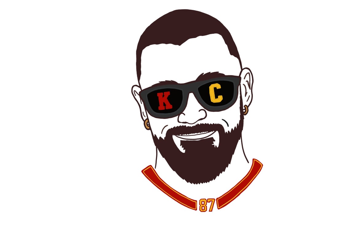 Kelce Svg, Ai, Dxf, Eps, Jpg Files - Etsy