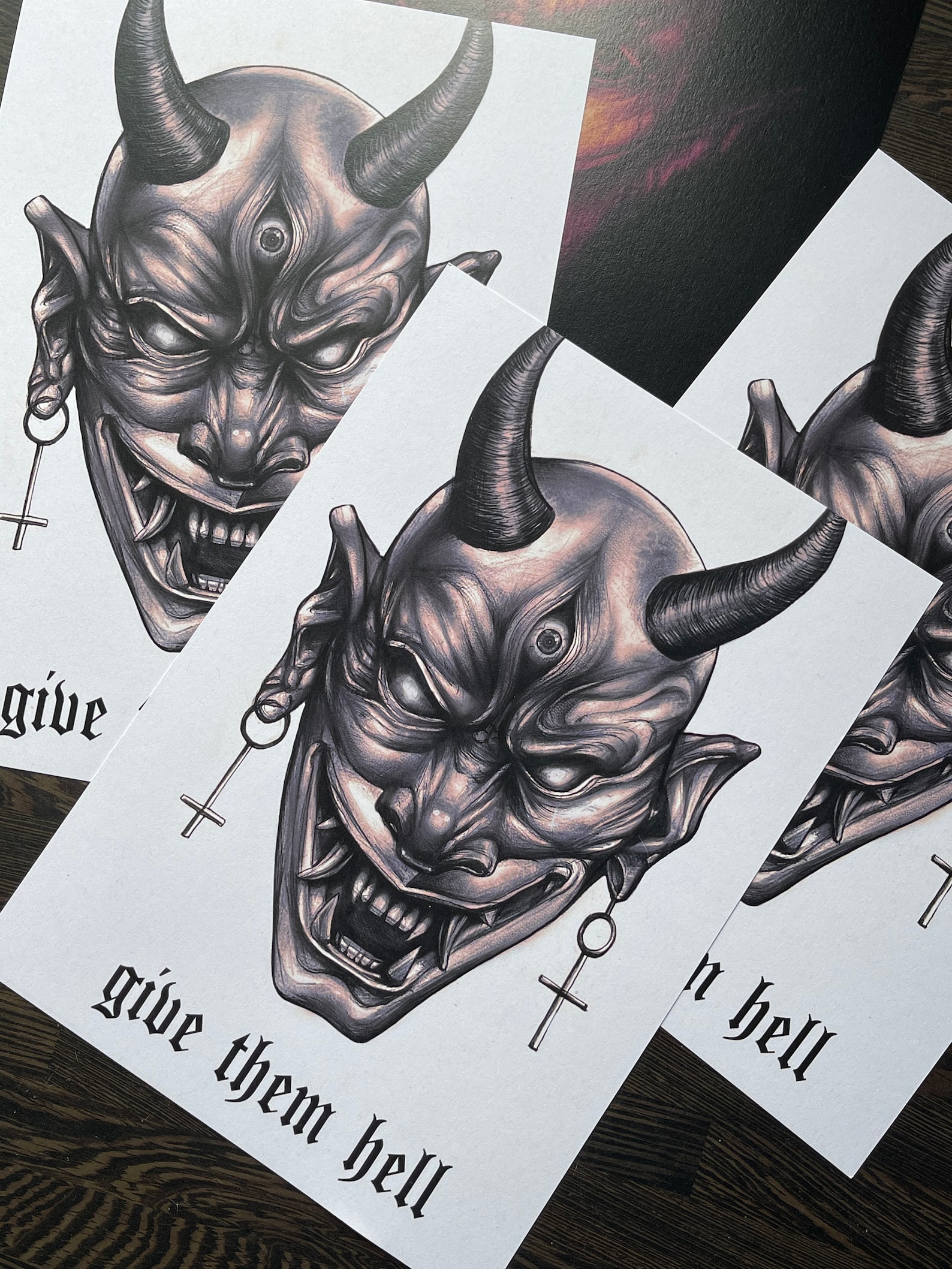 Give Them Hell A5 Illustrated Print - Etsy