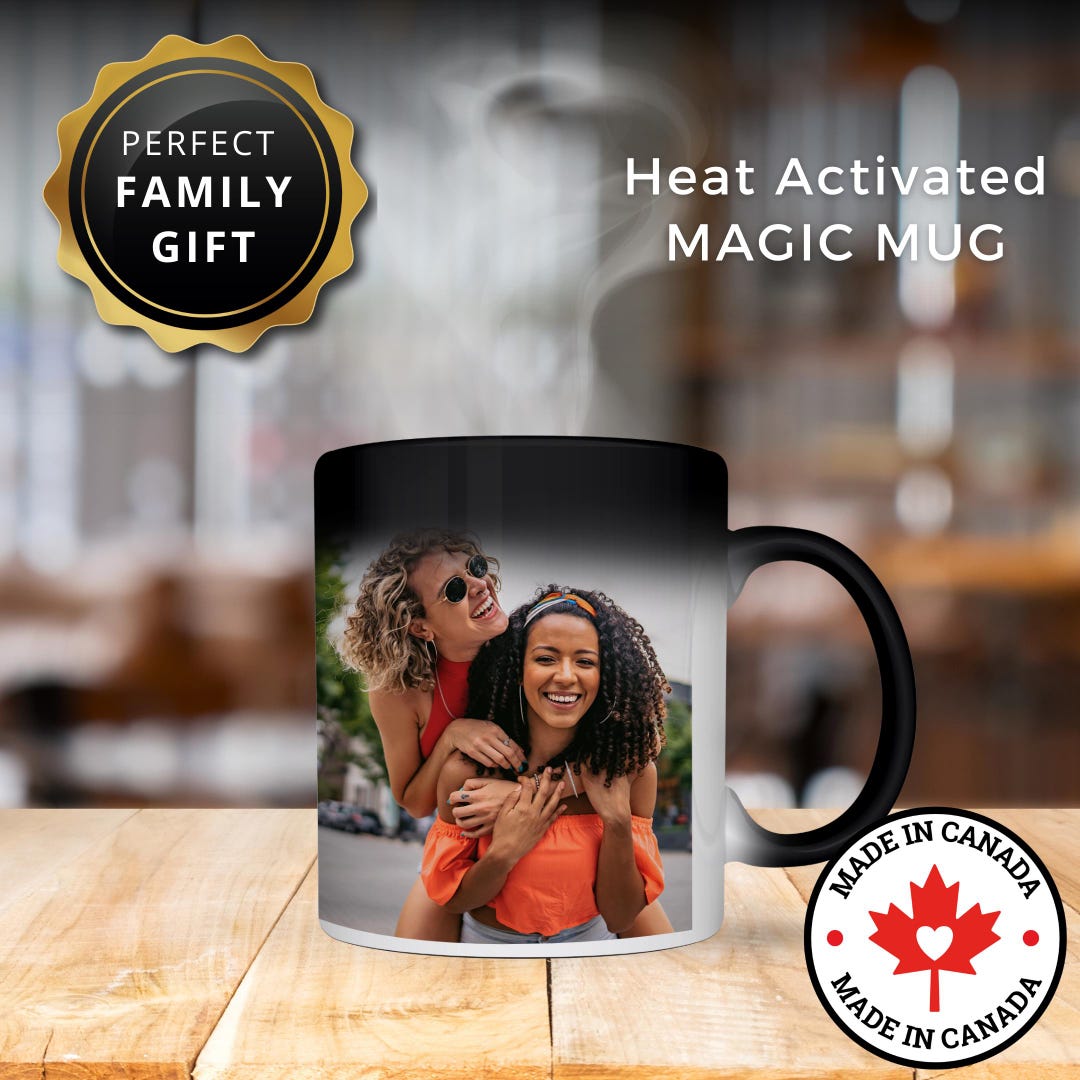 Personalized Magic Mug With Photo Custom 11oz Ceramic Colour Changing ...
