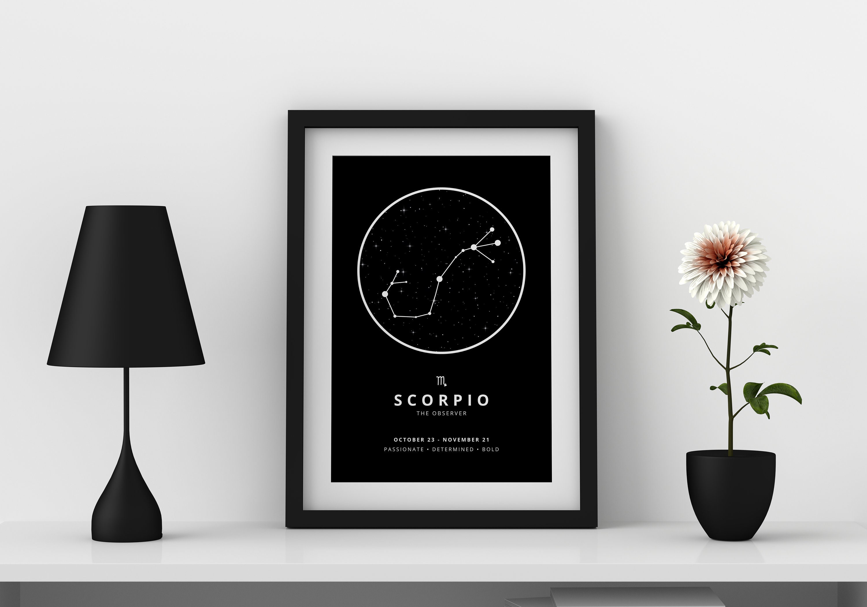 Personalized Star Sign DIGITAL DOWNLOAD Horoscope Wall Art | Etsy