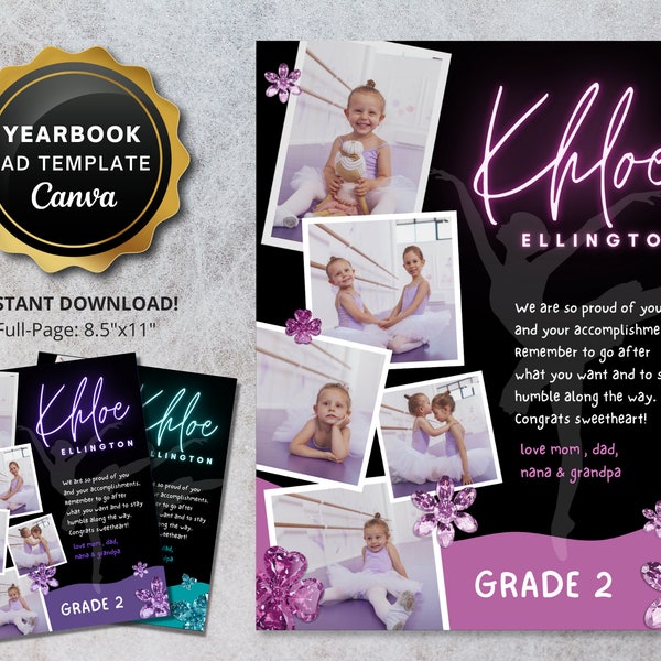 Kids Yearbook Template - Etsy