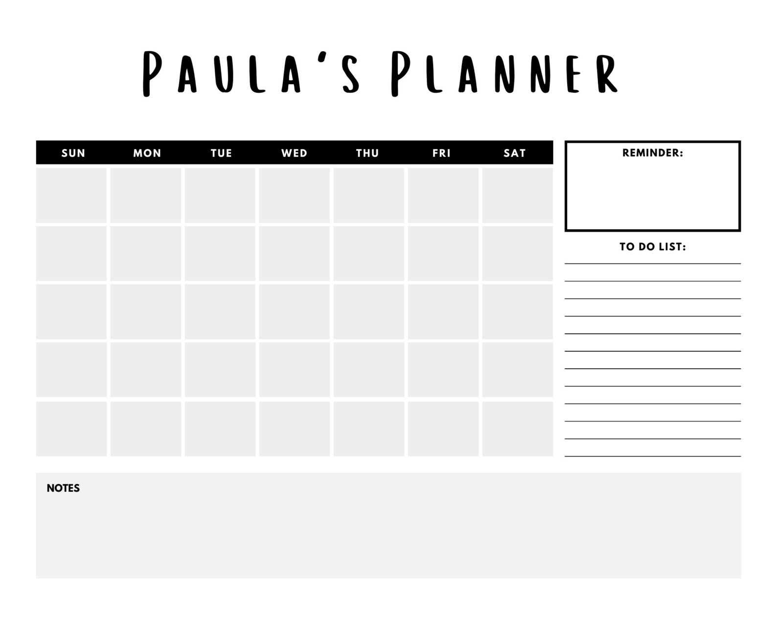 Personalized Monthly Calendar Custom Dry Erase Wall - Etsy