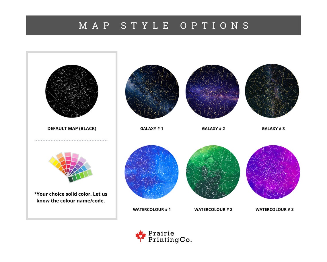 Custom Star Map DIGITAL DOWNLOAD Constellation Map Poster - Etsy