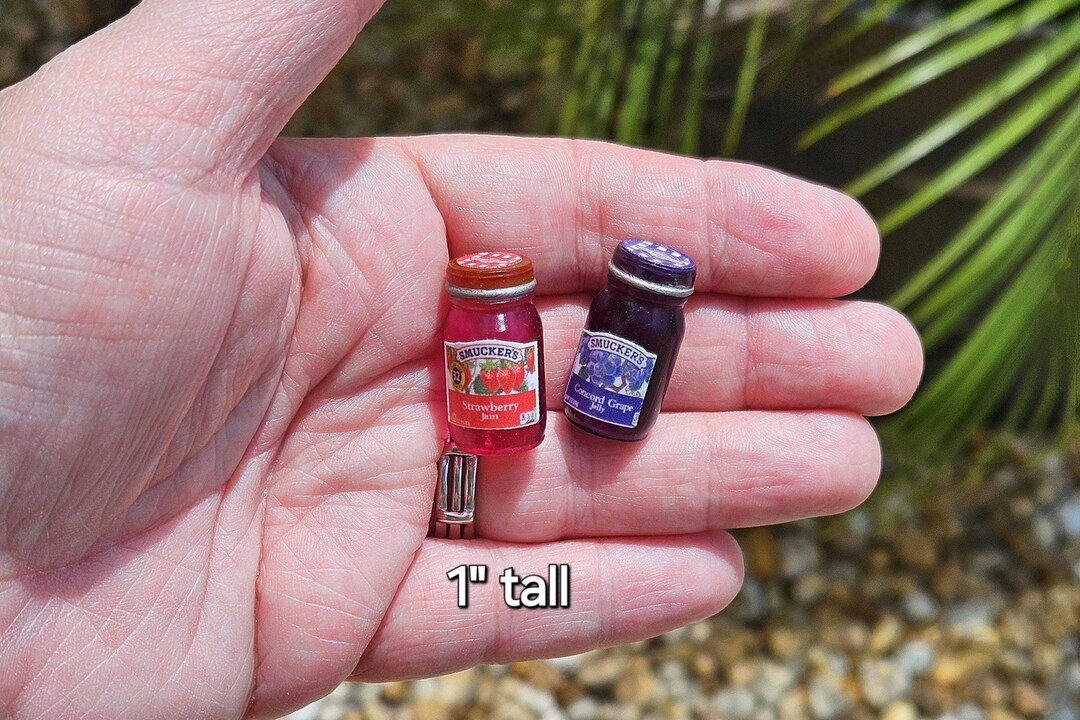 Miniature Jam Jar, Miniature Jelly Jar, 1:6 Scale Doll House Prop - Etsy