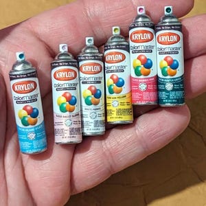 Miniature Spray Paint Can for Dollhouse, 1:6 Scale, 1/12 Scale - Etsy