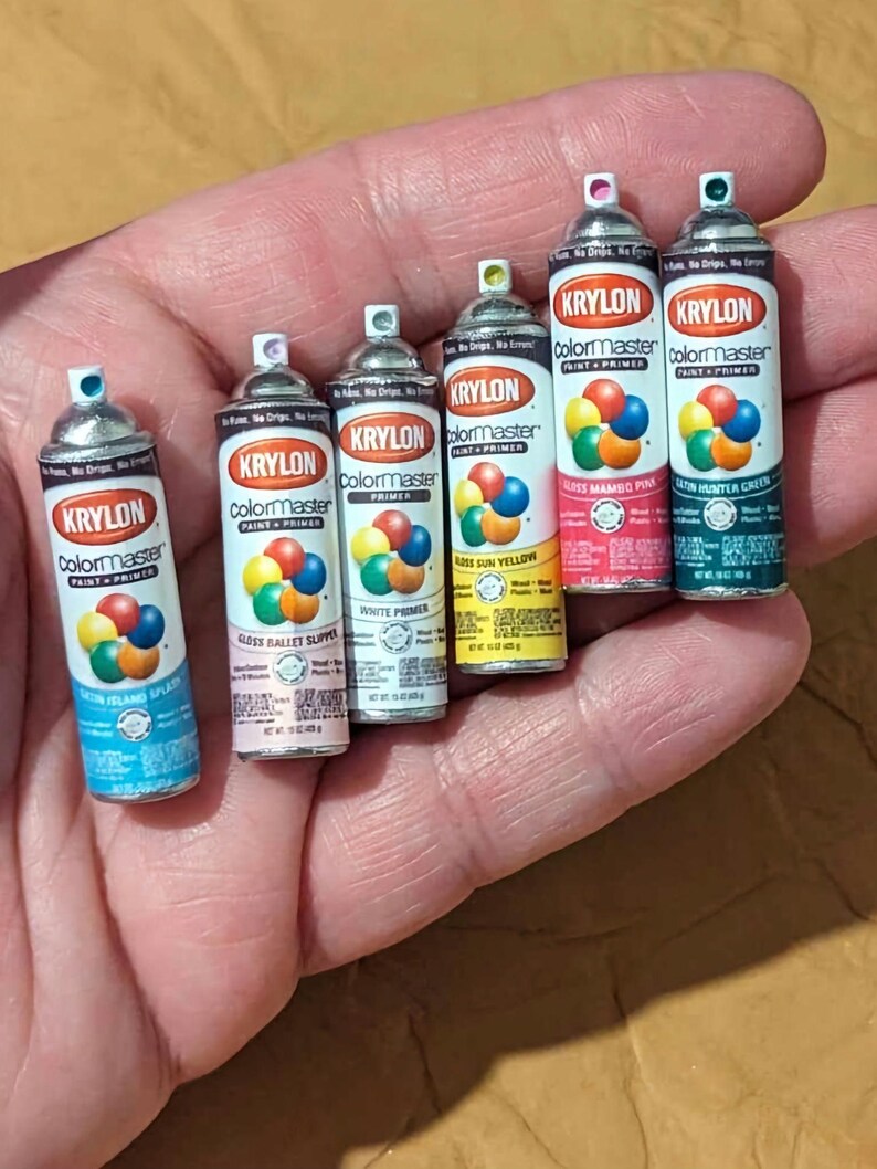 Miniature Spray Paint Can for Dollhouse, 1:6 Scale, 1/12 Scale - Etsy