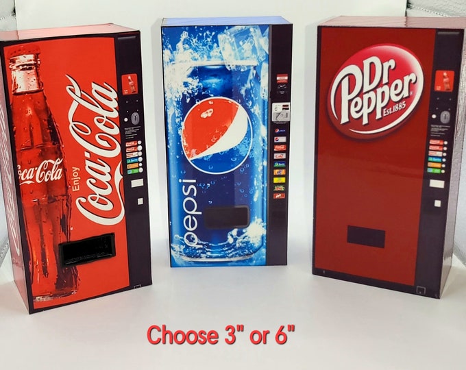 Mini Soda Machine, Mini Vending Machine, 3d Printed & Non Functional - Etsy