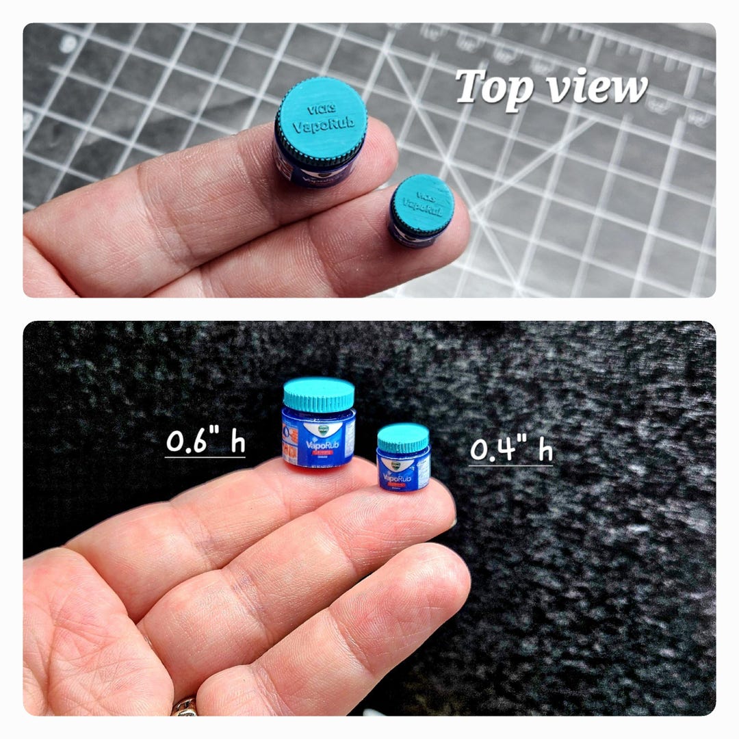 Mini Vicks Vaporub, Doll House Medicine, doll House Prop - Etsy