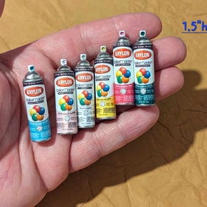 Mini Spray Paint Can, 1:6 Scale, 1/12 Scale, PROP - Etsy
