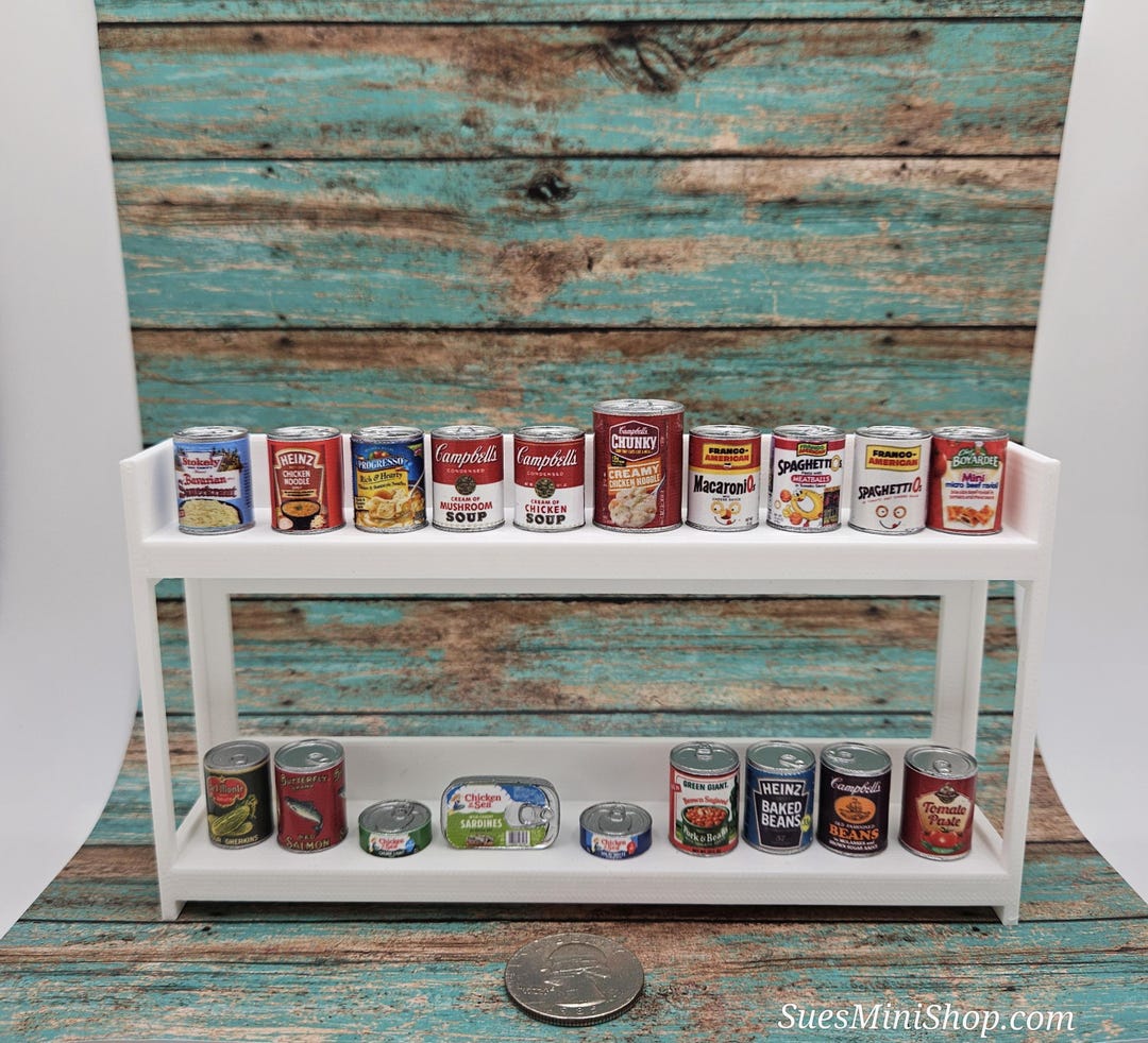 Mini Canned Food, Mini Soup Cans, Mini Vegetable Cans, Mini Fruit Cans ...