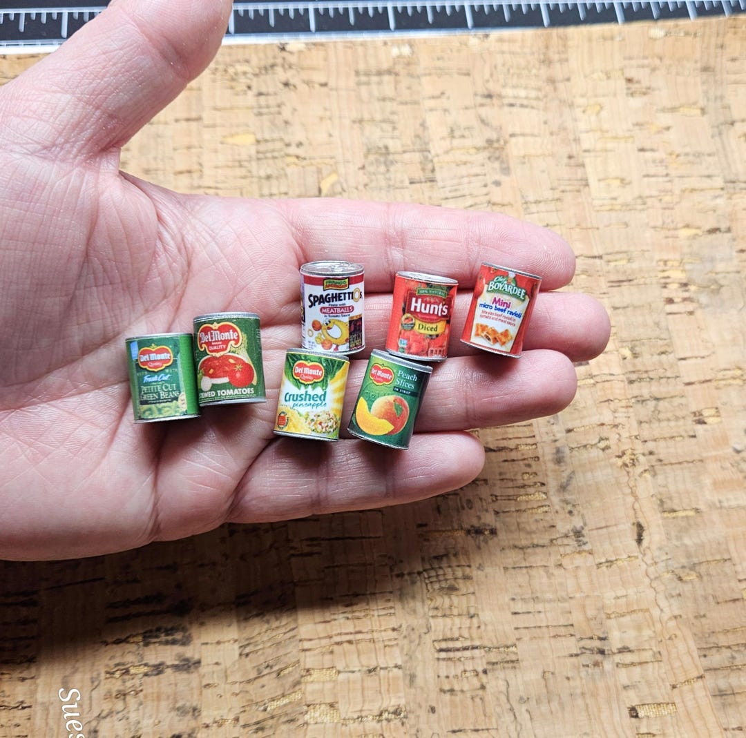 Mini Canned Food, Mini Soup Cans, Mini Vegetable Cans, Mini Fruit Cans ...