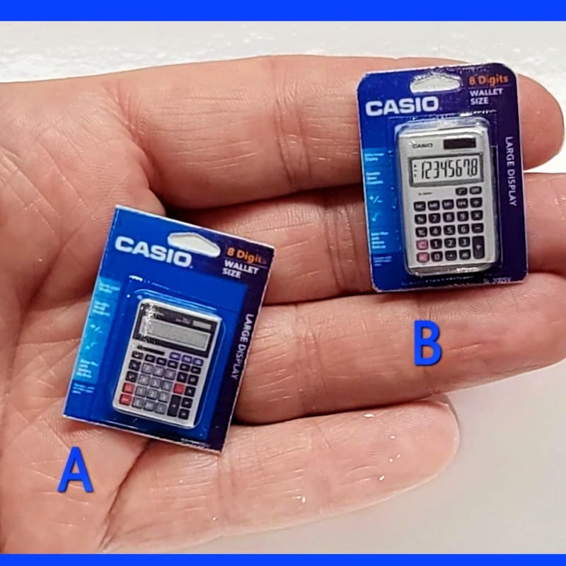 Mini Calculator Keychain Etsy
