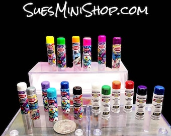 Dollhouse Miniature 6 Spray Paint Cans Kit 1:12 Scale - Etsy