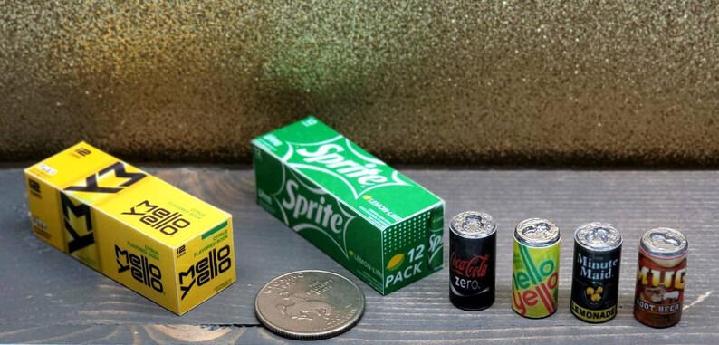 Mini Soda Cases 12 Packs Mini Soda Can 3d Printed Cans - Etsy