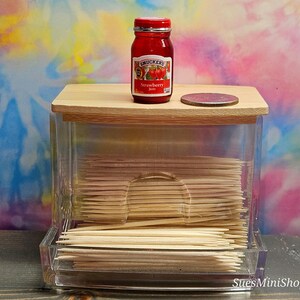 Miniature Jam Jar, Miniature Jelly Jar, 1:6 Scale Doll House Prop - Etsy