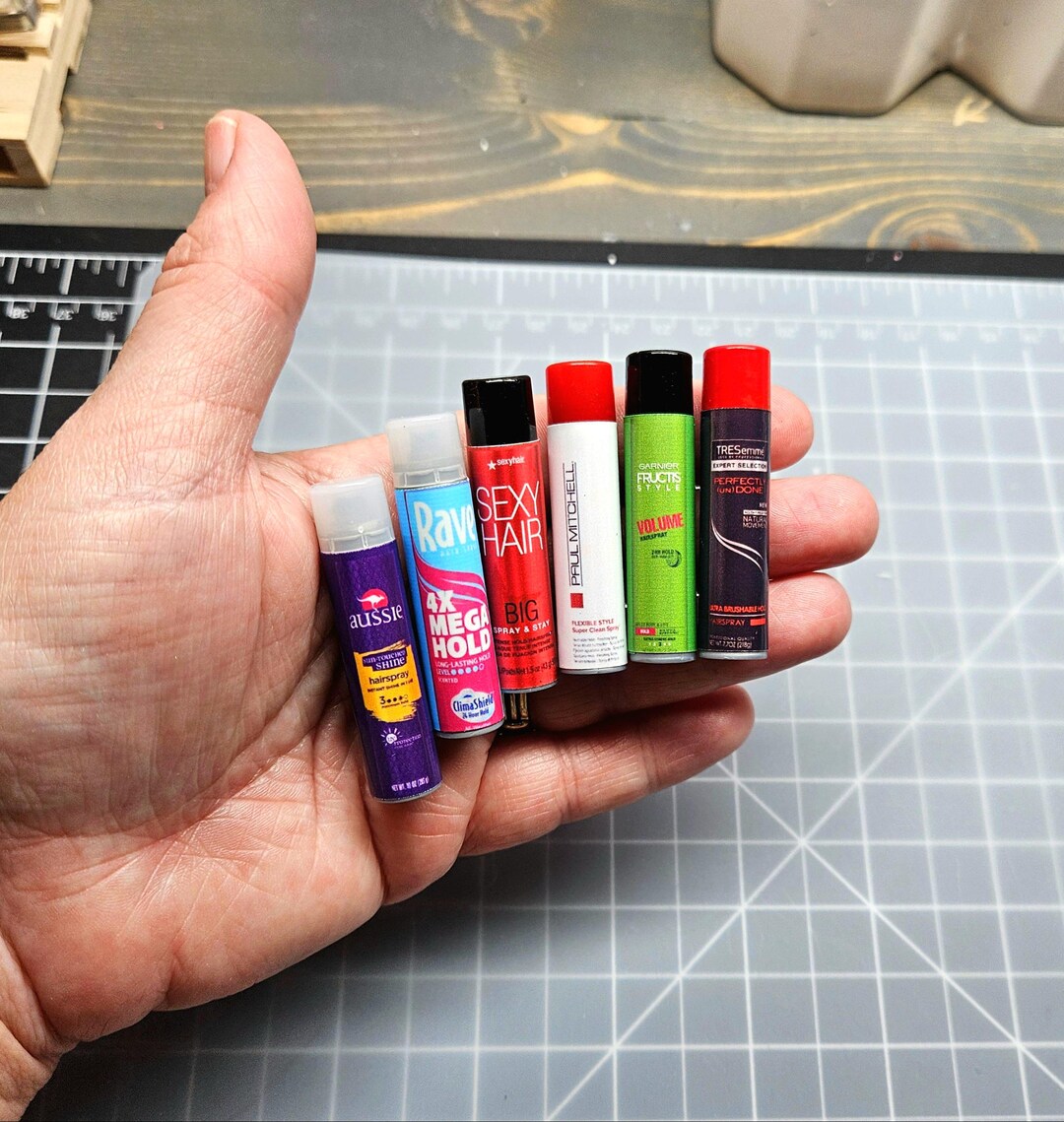 Mini Hairspray Cans (1:6 Scale) - Etsy