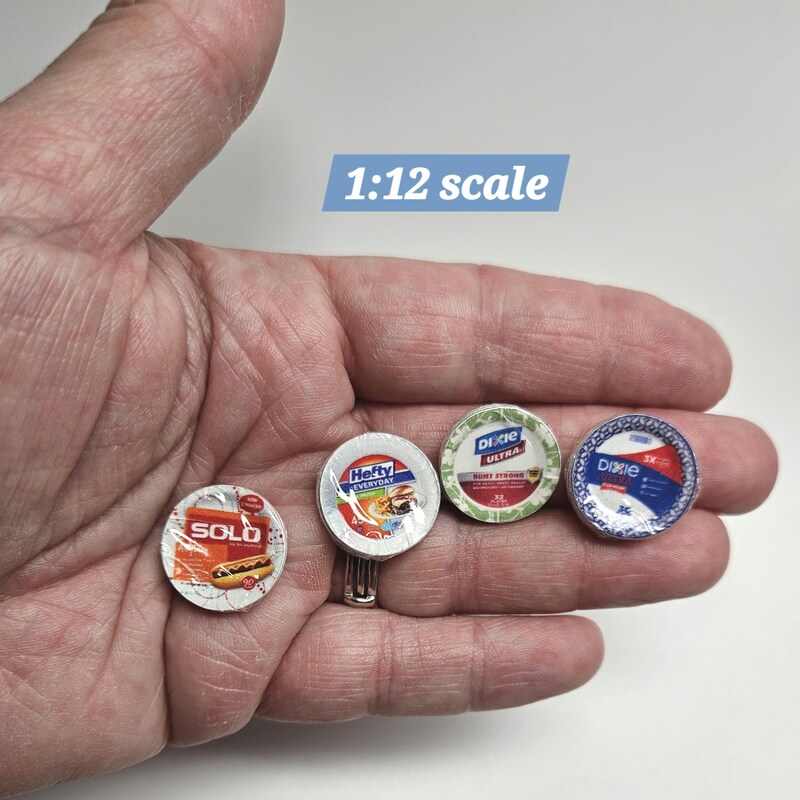 Miniature Paper Plates 1 6 - Etsy