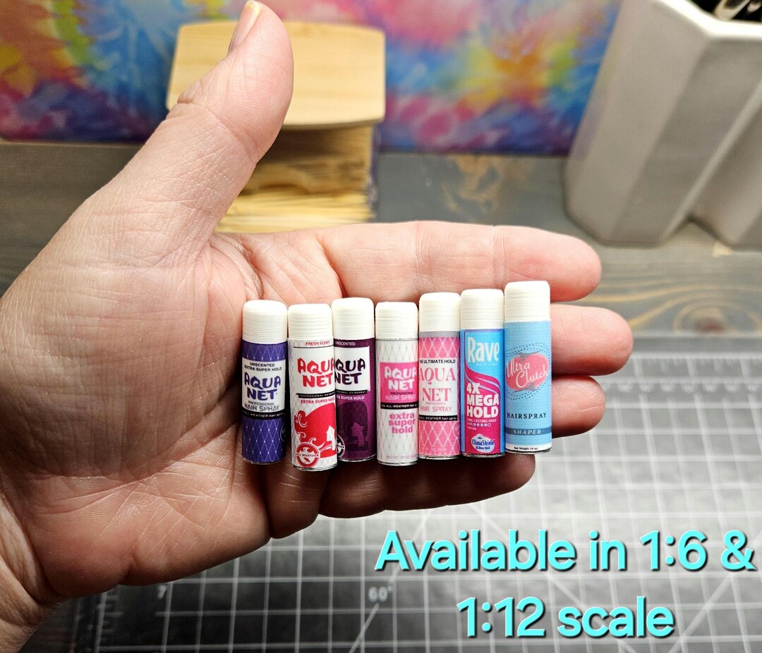 Doll House Hairspray Can, Mini Hairspray, Mini Aqua Net, Mini Rave Can ...