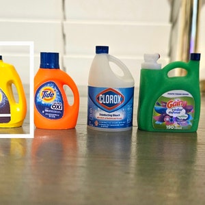 Mini Laundry Detergent Jugs, Mini Laundry Soap 1:6 Scaled - Etsy