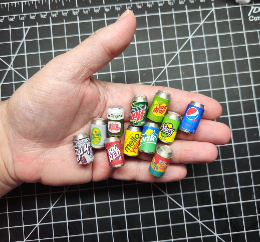 Mini Soda Can, 1:6 Scale, (44 Flavors to Choose From) - Etsy