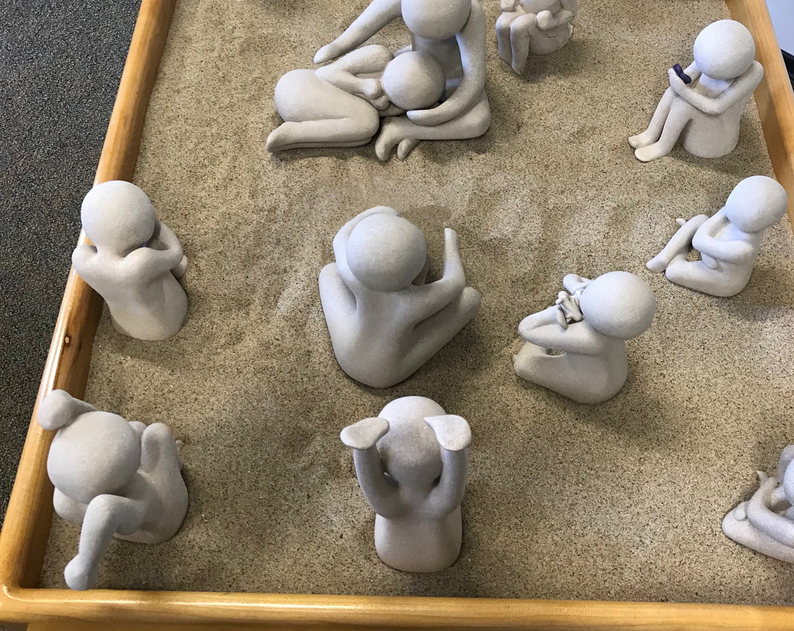 Set of 10 Feelings Sculptures: Tactile Marble Figures for | Etsy