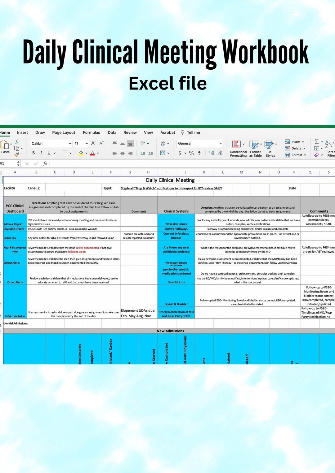Nurse Supervisor Report Sheet - Etsy