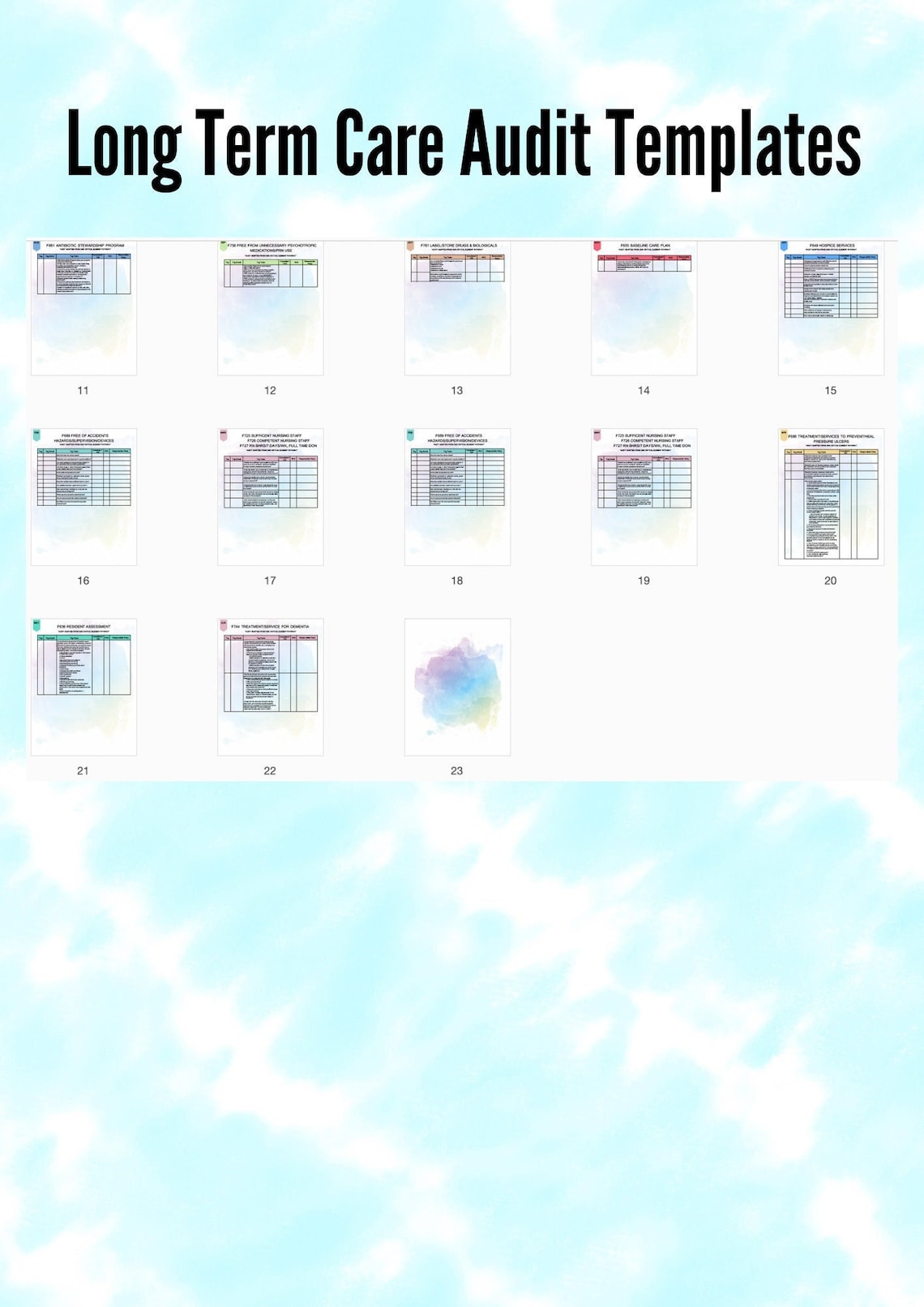 LTC Survey Audit Book - Etsy